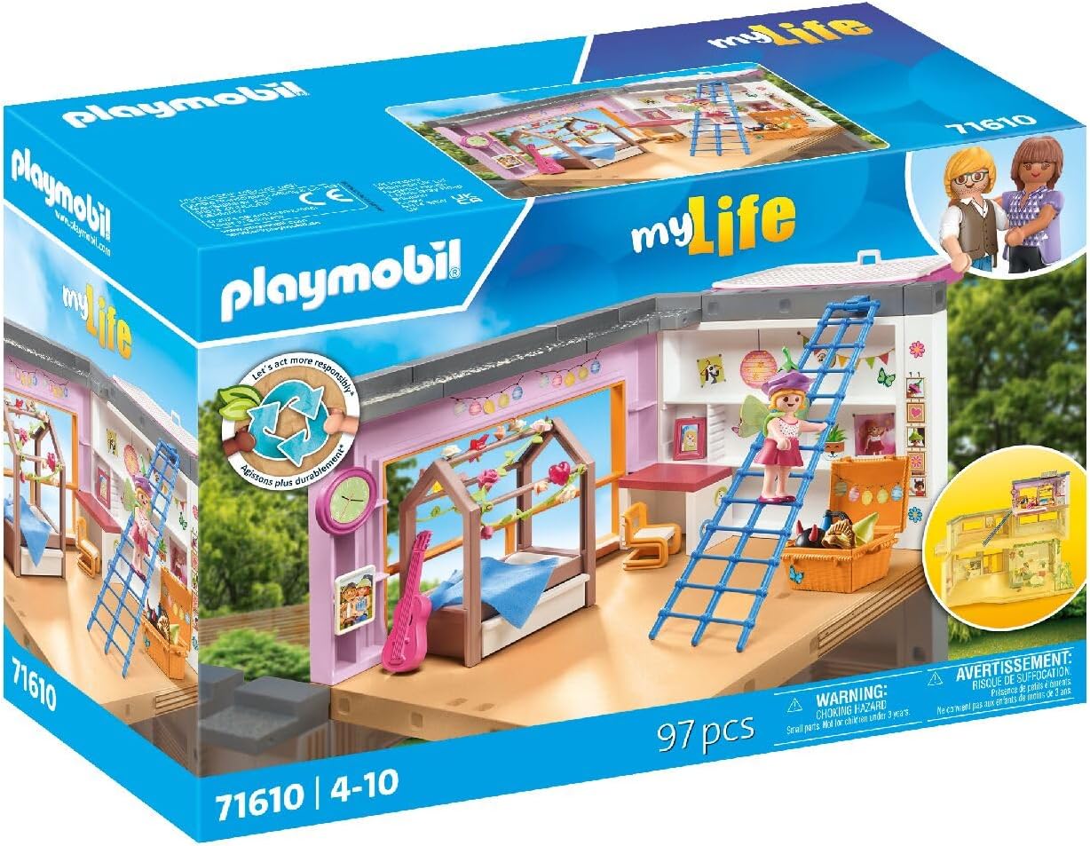 PLAYMOBIL MYLIFE 71610 Habitación de los niños, Incluye una Figura ...