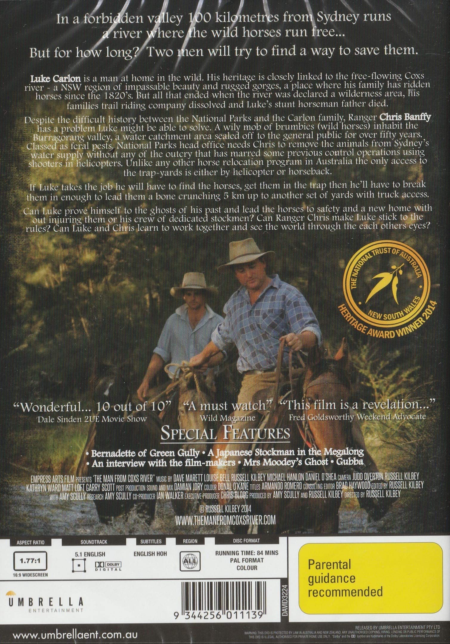 MAN FROM COXS River (DVD) Luke Carlon Chris Banffy EUR 21,65 - PicClick IT