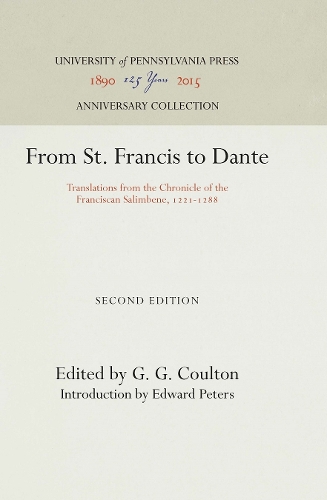G. G. COULTON From St. Francis to Dante (Relié) Anniversary Collection ...