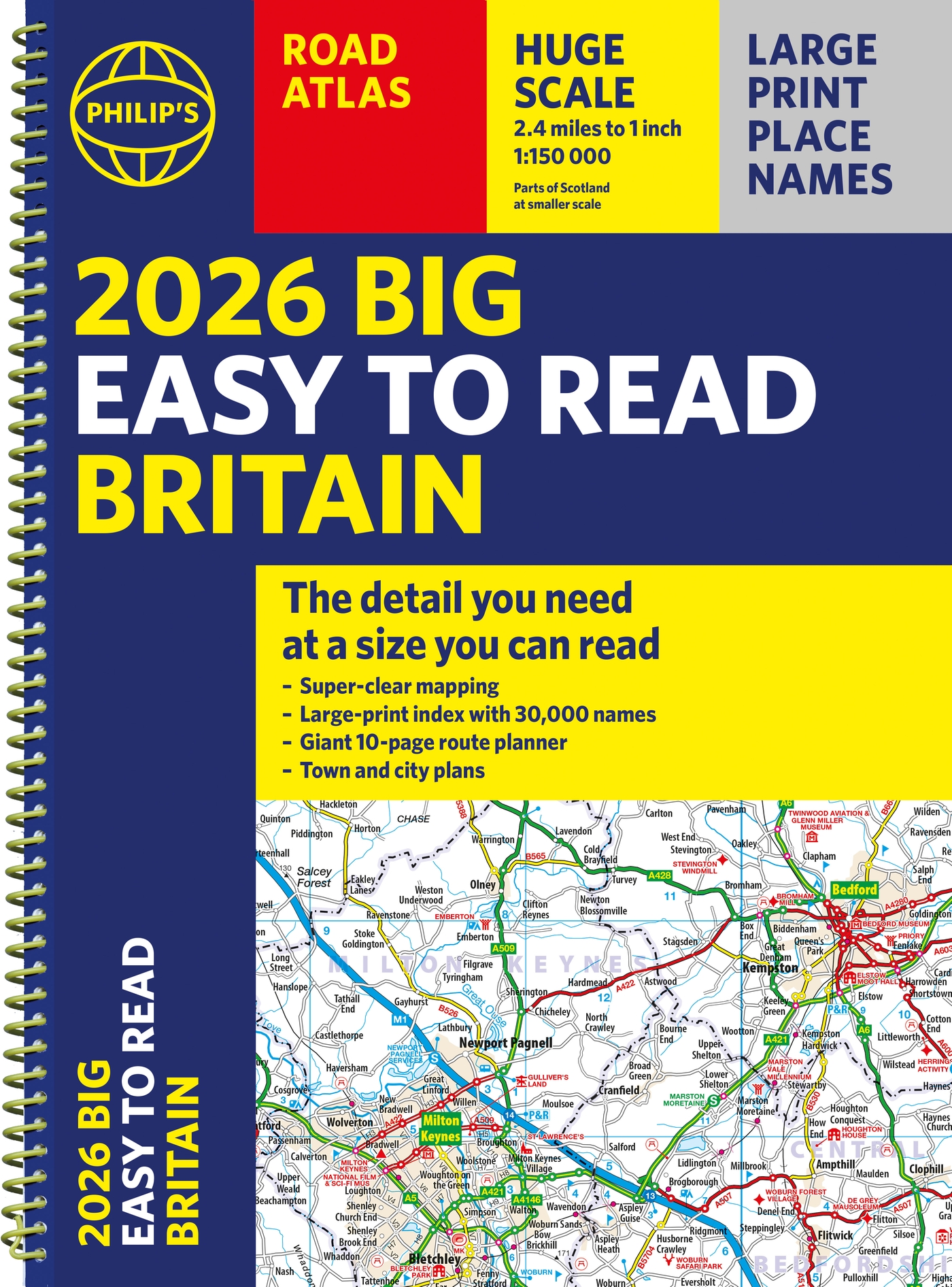 PHILIP'S MAPS 2026 Philip's Big Easy to Read Britain (Encuadernación de ...