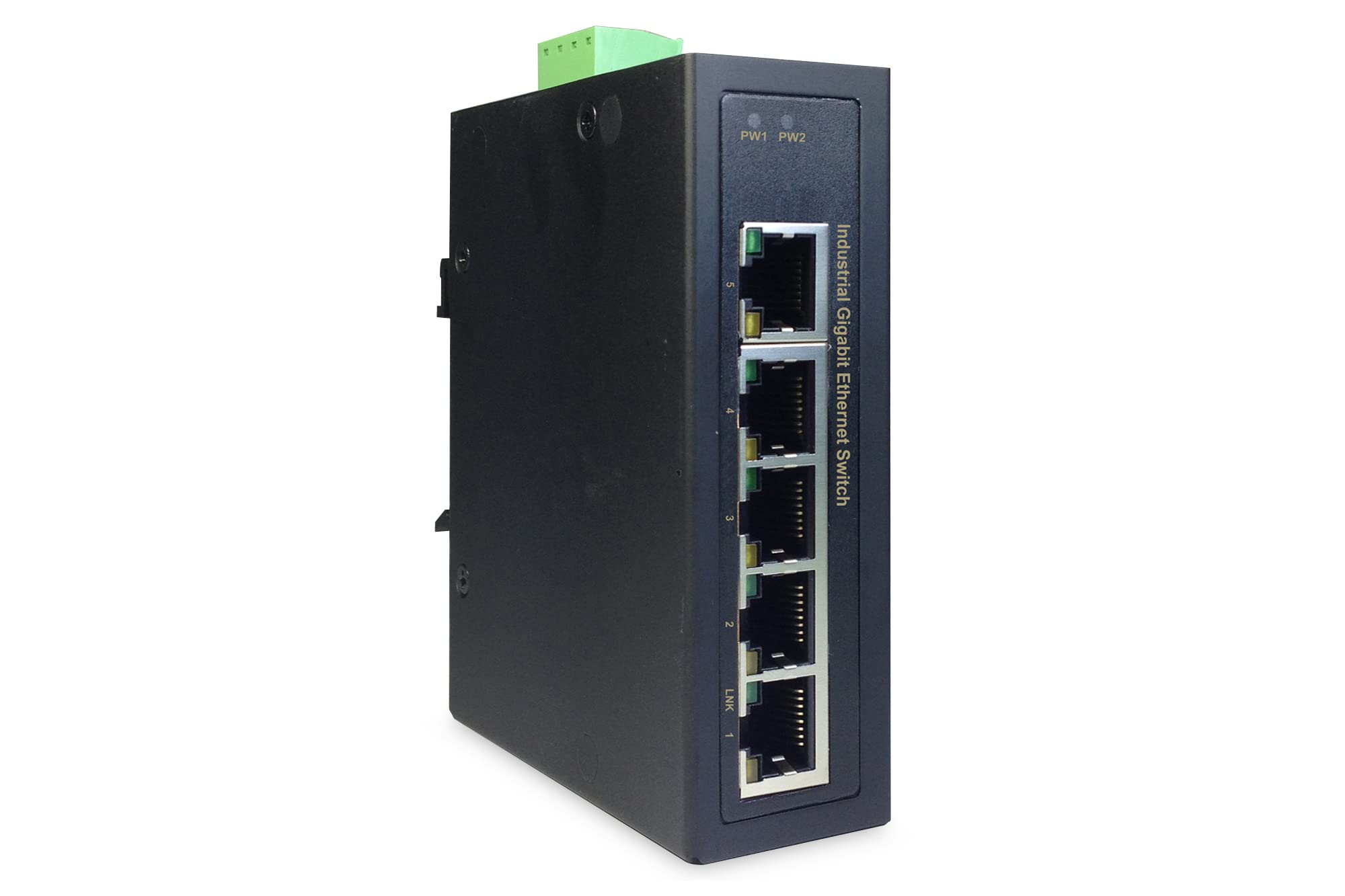 DIGITUS network switch 5-port - DIN rail mounting - Gigabit Ethernet ...