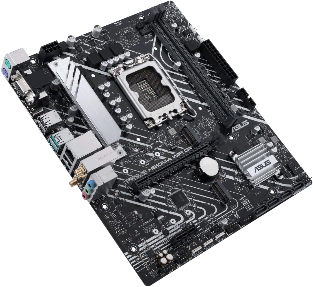 ASUS PRIME H610M-A WIFI D4 Intel H610 (LGA 1700) mic-ATX motherboard with DDR4, £146.40 ...