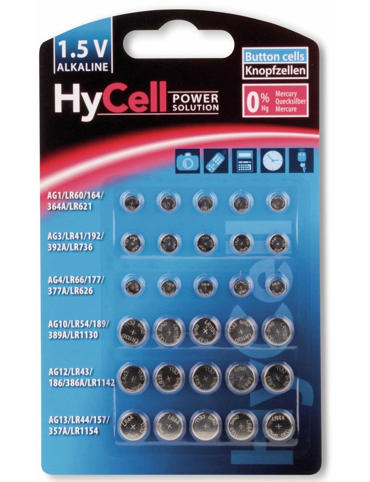 HyCell Knopfzellen 1,5 V NEW 4013674154739 | eBay
