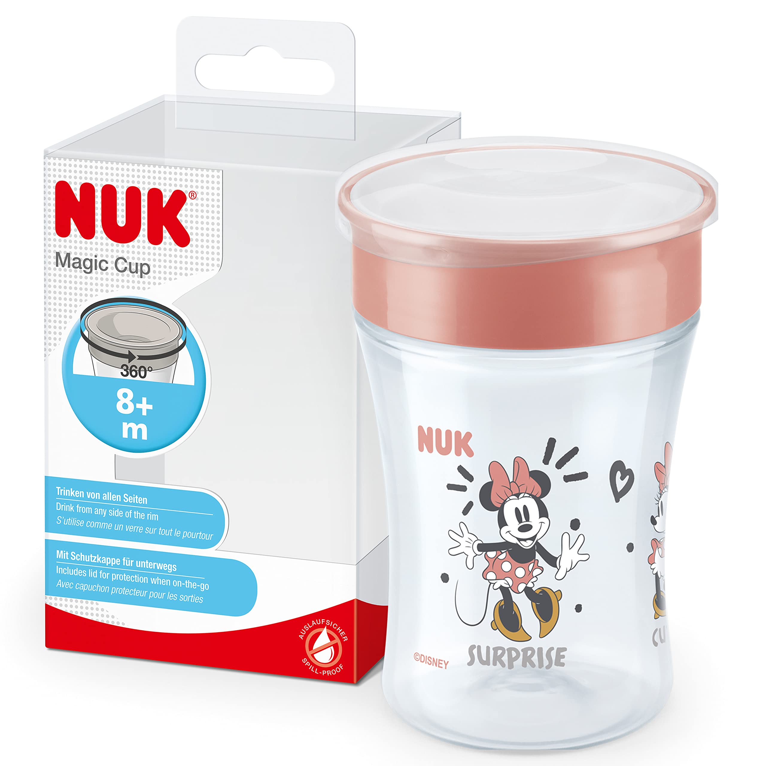 NUK Magic Cup Sippy Cup 360° Anti-Spill Rim 8+ Months Leak-Proof & BPA ...