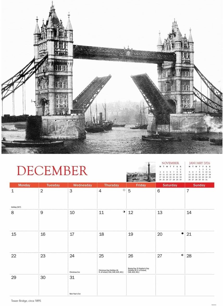 NOSTALGIC LONDON A4 Calendar 2025 (PFP) £7.14 - PicClick UK
