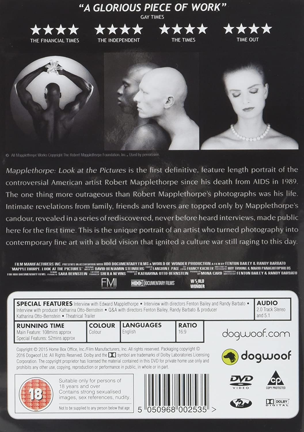 MAPPLETHORPE: LOOK AT the Pictures (DVD) Debbie Harry Fran Lebowitz (US ...