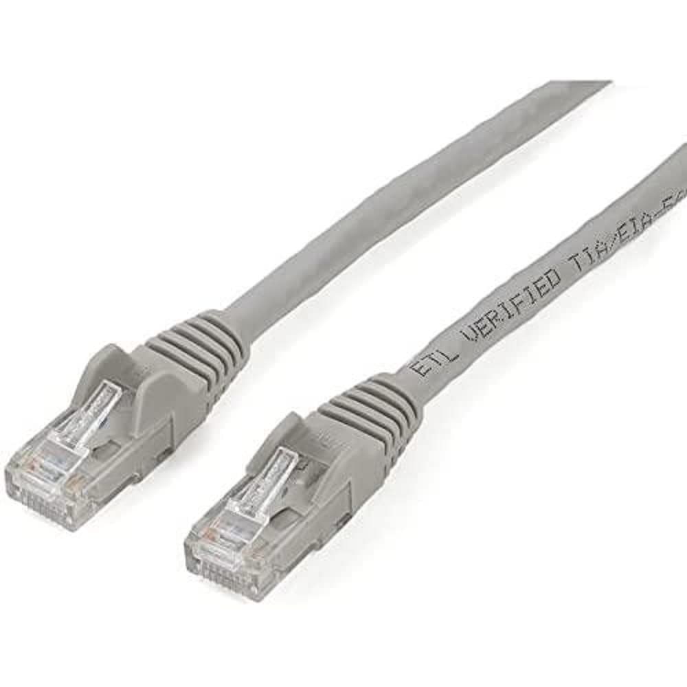 StarTech.com 2m CAT6 Ethernet Cable - Grey CAT 6 Gigabit Ethernet Wire ...