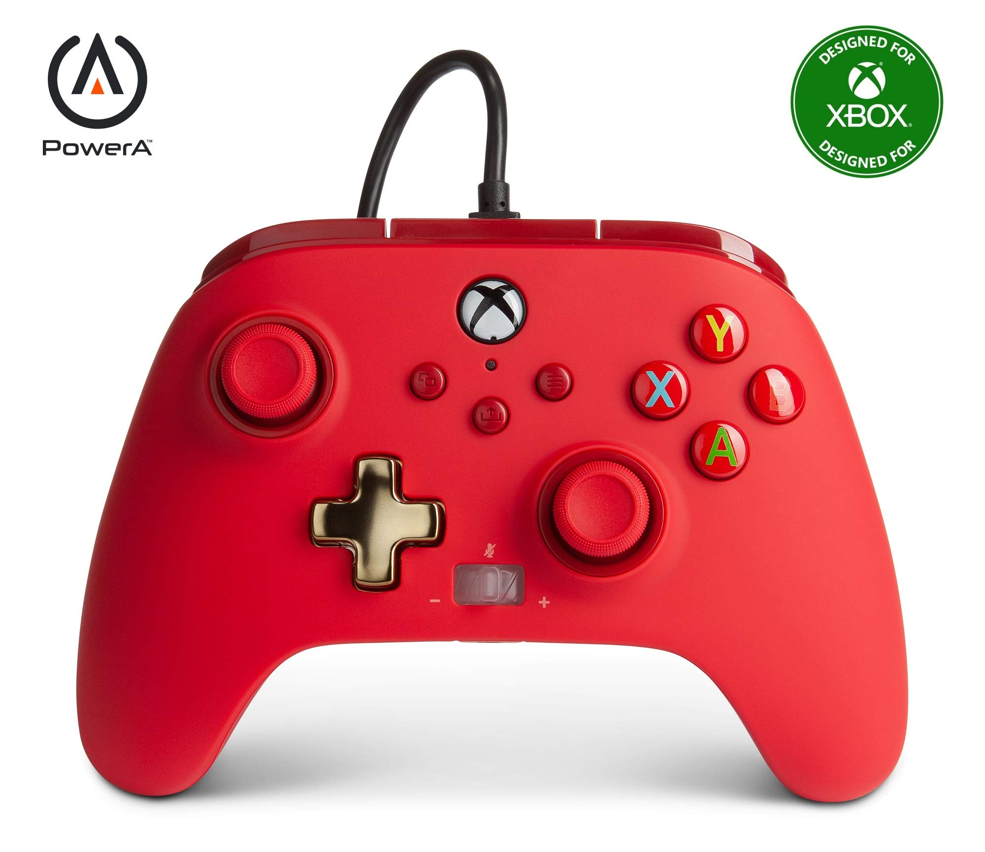 PowerA Enhanced Wired Controller for Xbox - Red, Gamepad, Wired Video ...